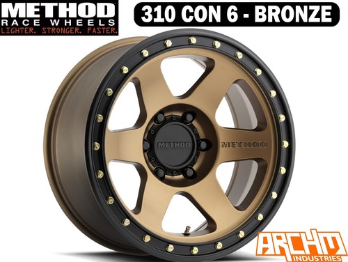 METHOD RACE WHEELS 310 CON 6 BRONZE | 17 X 8.5 | 0 OFFSET | OFFROAD 4WD ...