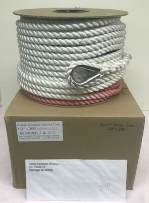 Good Windlass 1/2" x 200' Depth Color-Coded Anchor Line Kit | eBay