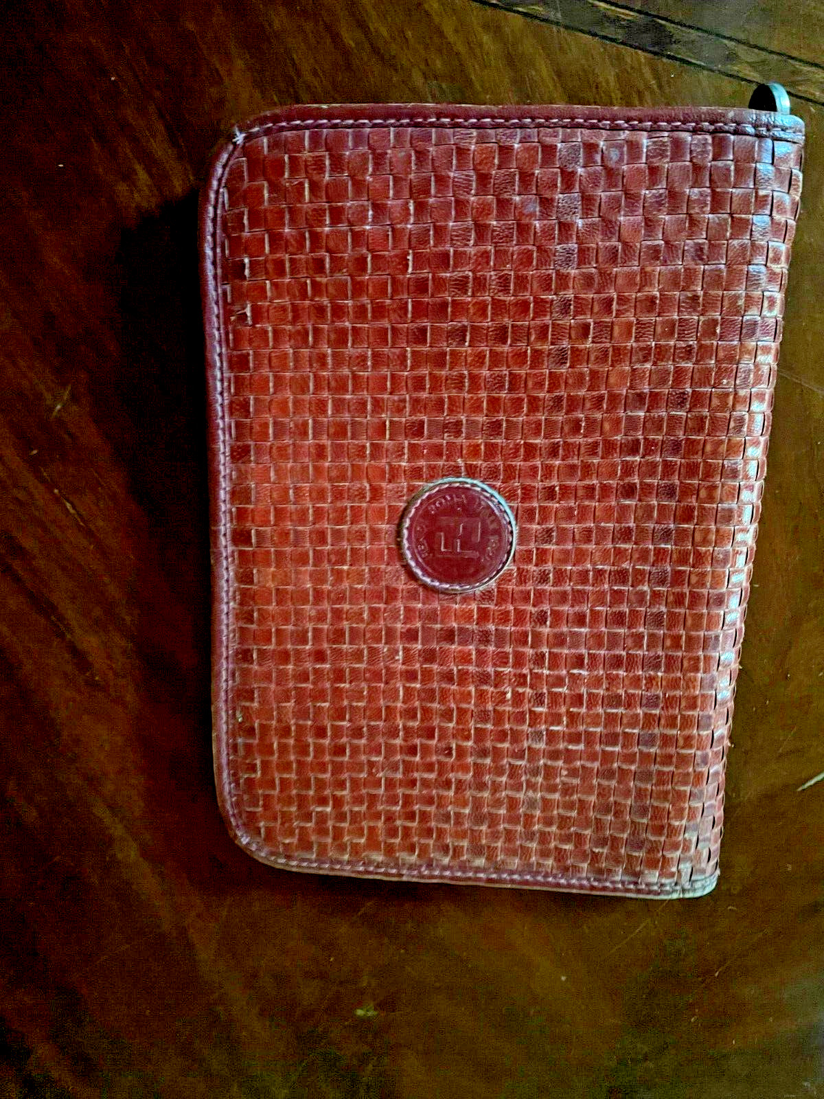 VINTAGE FENDI WOVEN TERRA COTTA COLOR LEATHER DAY P… - Gem