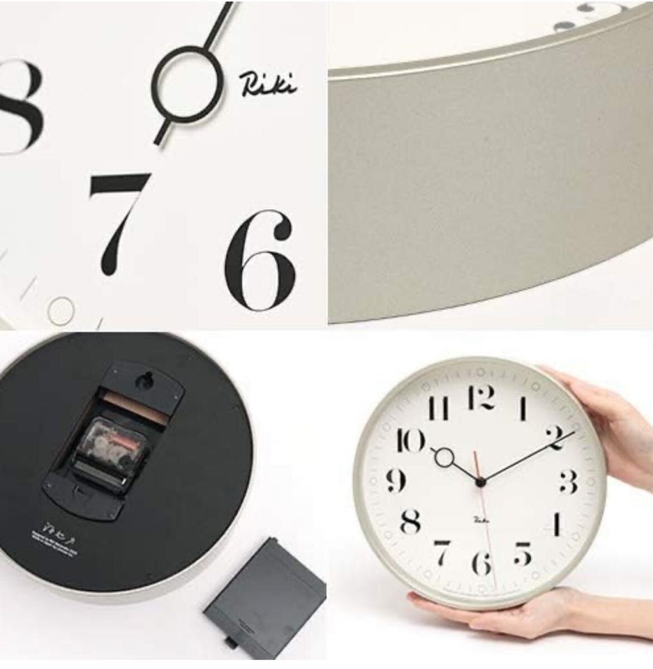 Lemnos wall clock analog RIKI RING CLOCK WR20-05 WH From Japan | eBay
