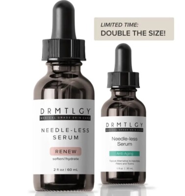 DRMTLGY Needle Less Serum, 2 oz Limited Edition Double the Size Cruelty ...