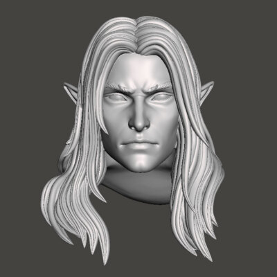 Drizzt Do'urden Drow elf custom head for Mythic Legions and other ...