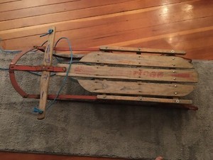 American brand - 44" Vintage Flexible Steel Runner Sled | eBay