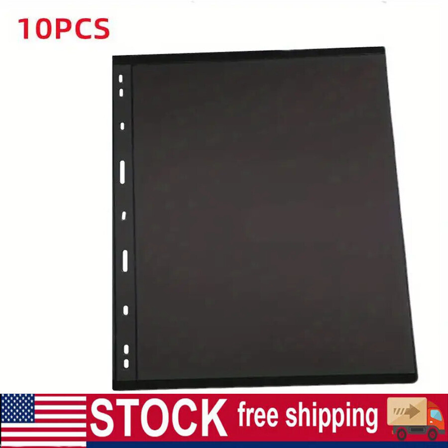 10 Sheet Stamp Pages, 1 Rows Pages for Stamp Collectors, 9-Hole ...