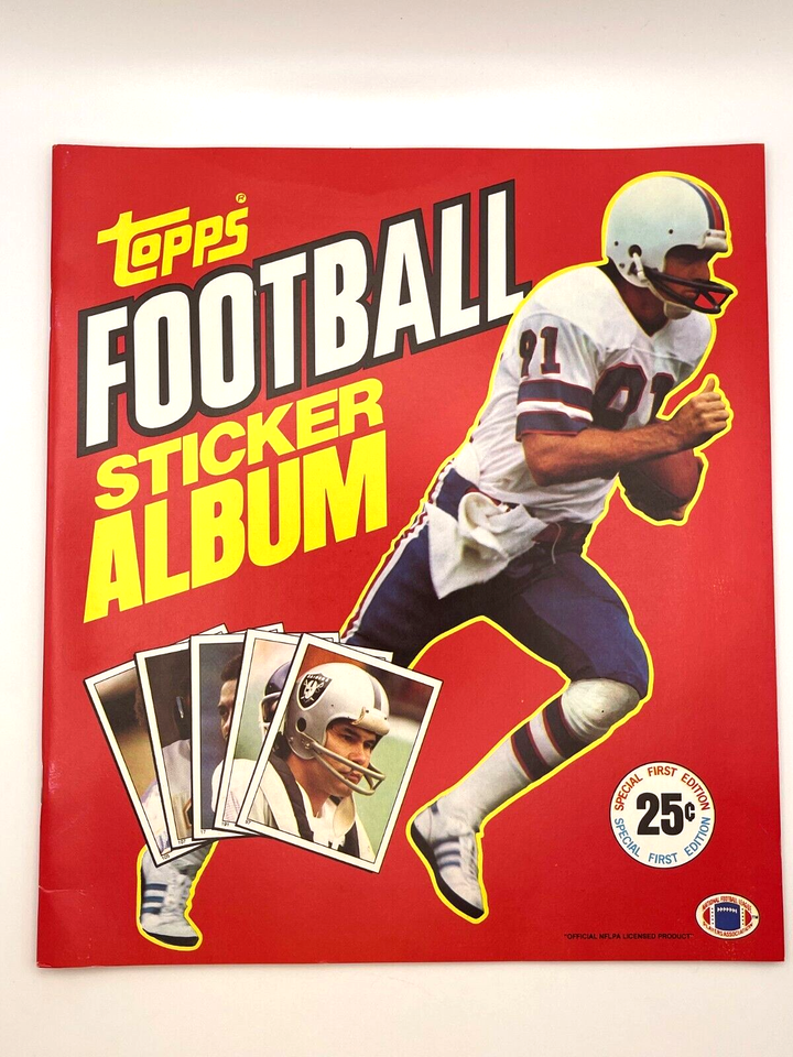 1981 Topps NFL Football Sticker Album 1st Edition Vintage NOS | eBay