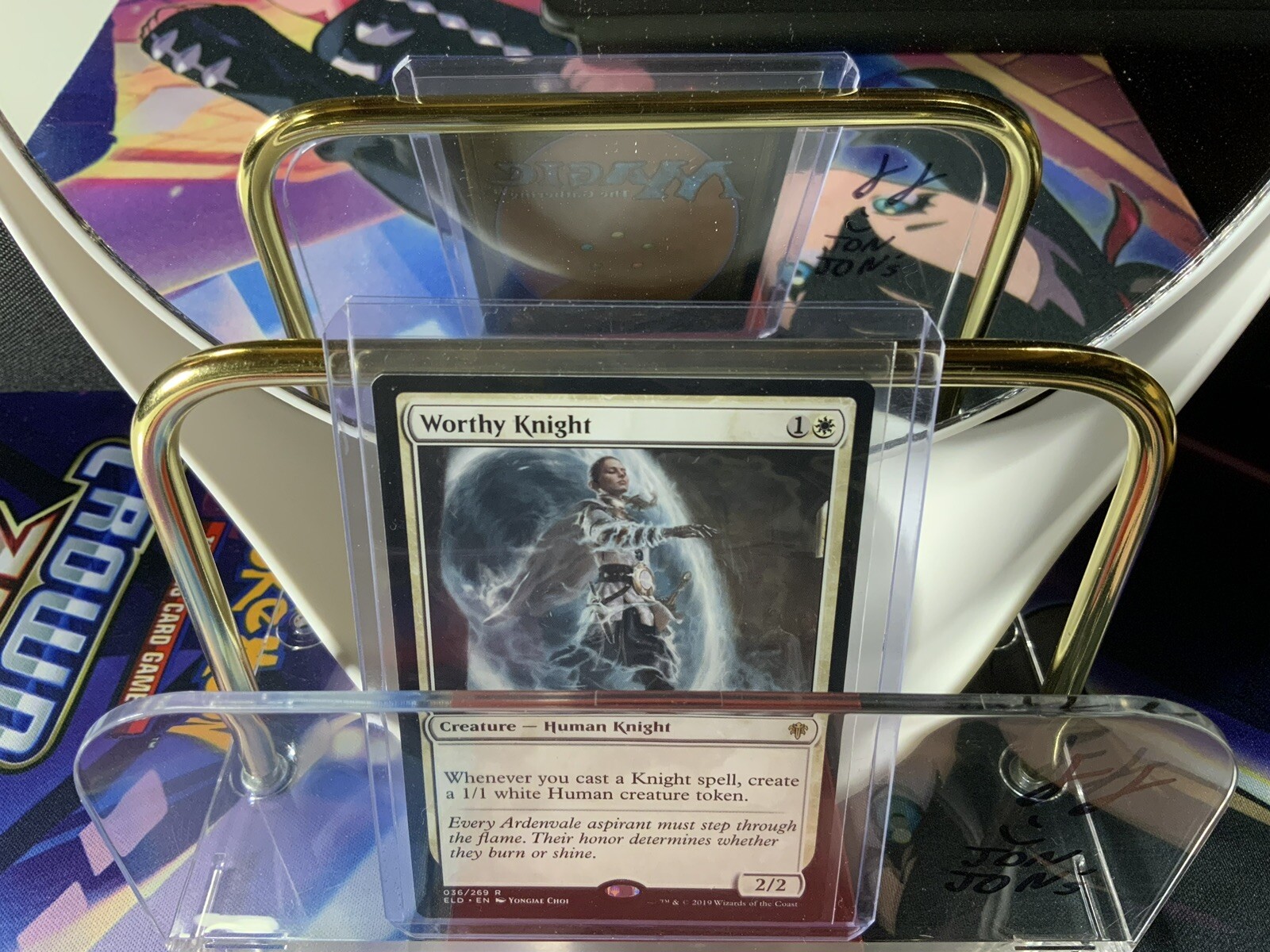 MTG Worthy Knight Throne of Eldraine 036/269 Regular Rare NM | eBay