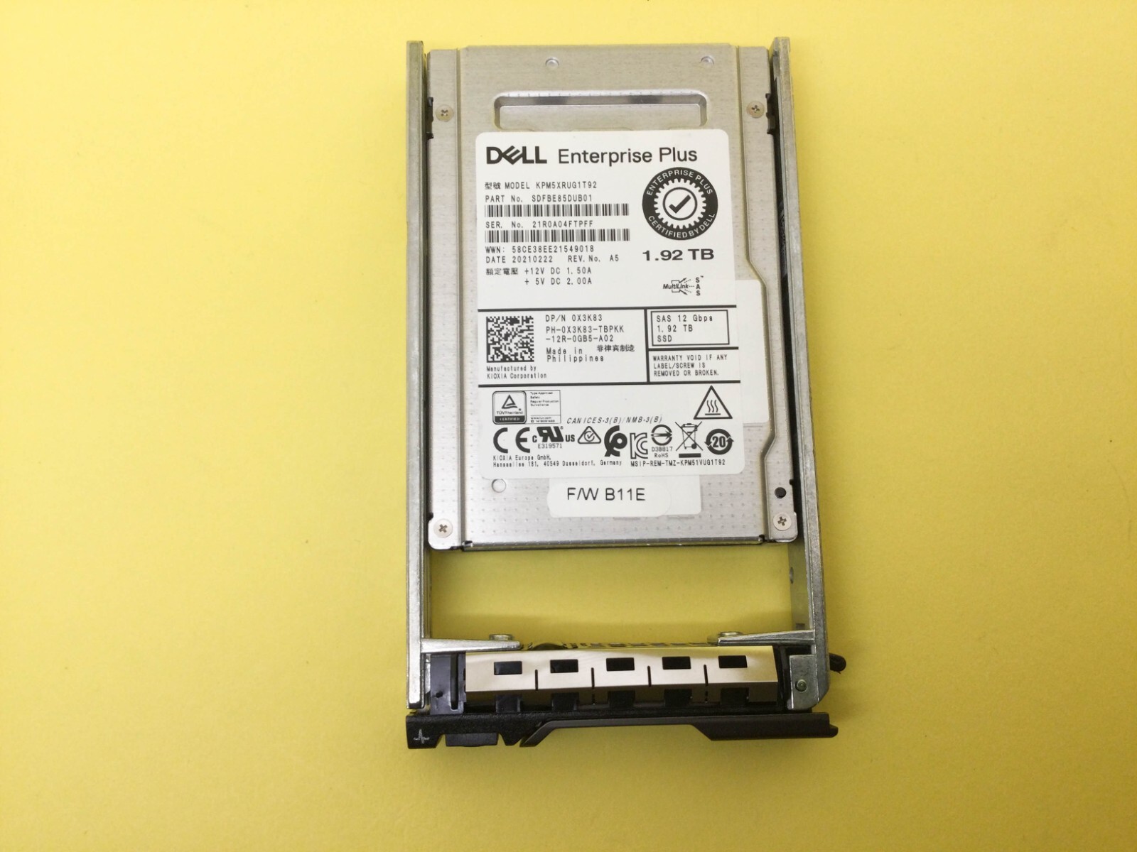 Dell 0X3K83 1.92tb SAS 2.5" 12gb/s SSD for sale online | eBay