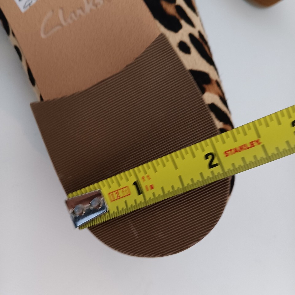 Clarks Women’s Pure Viola Haircalf Slip-On Leopard Print Loafers - Size ...