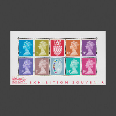 2000 Stamp Show 2000 Jeffrey Matthews Colour Palette Miniature Sheet ...