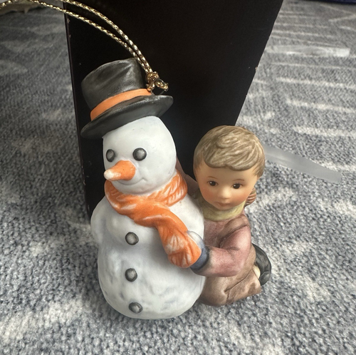 2000 Berta Hummel My First Snowman Ceramic Christmas Ornament By Goebel ...