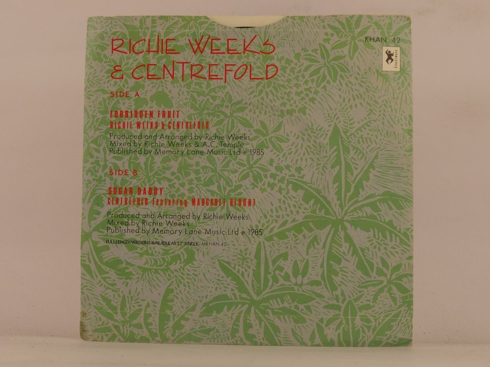 RICHIE WEEKS & CENTREFOLD FORBIDDEN FRUIT / SUGAR DADDY (119) 2 Track 7 ...