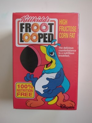 RARE Froot Looped Cereal Killers Mini 3” Ron English Popaganda Toy ...