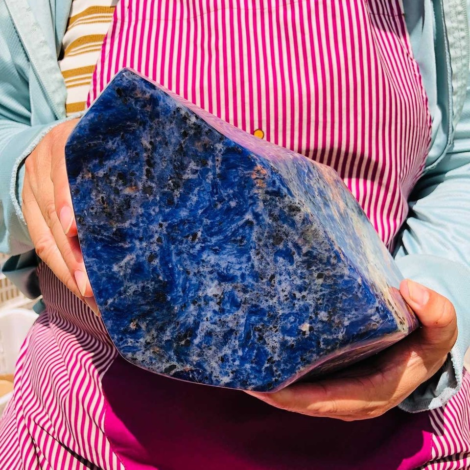 9.06LB Natural Sodalite Blue Stone Rocks Chunks Crystal Mineral ...