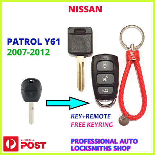 NISSAN PATROL Y61 REMOTE KEY 2007-2012 FREE KEYRING | eBay Australia