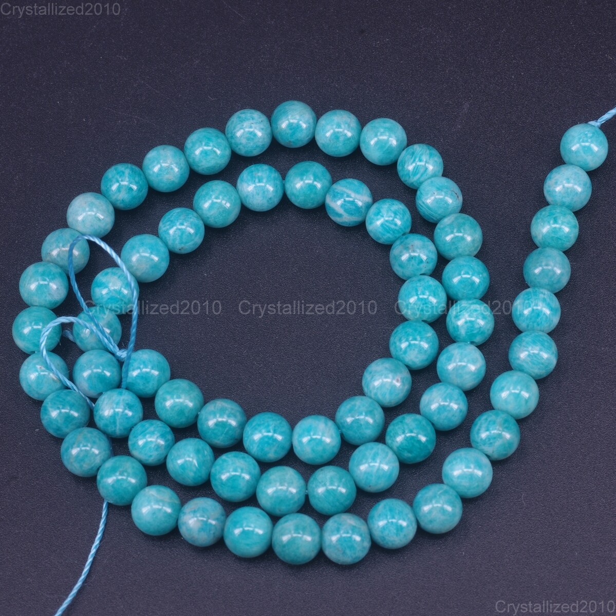 AAA Natural Peruvian Amazonite Gemstone Round Loose Beads 4mm 6mm 8mm ...