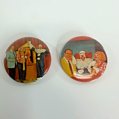 Vintage Bozo the Clown Pin Back Buttons 70s Cookie Cuddly Dudley ...