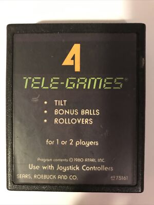 Sears Tele-Games Arcade Pinball Atari 2600 Untested | eBay