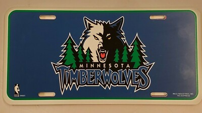 NBA Minnesota Timberwolves Plastic License Plate, NEW | eBay