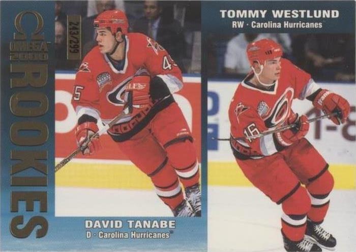 1999-00 Pacific Omega - David Tanabe, Tommy Westlund #50 Gold /299 (RC ...