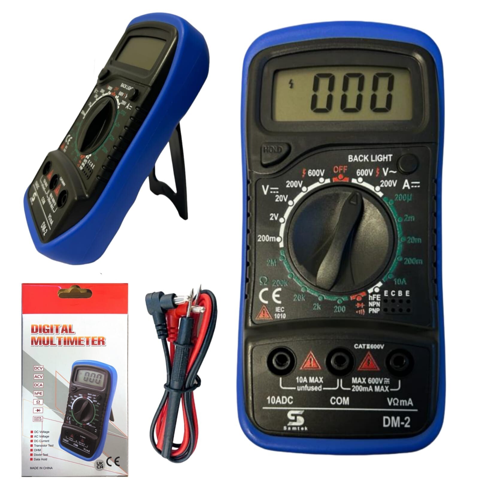 Digital Multimeter LCD Voltmeter Ammeter AC DC OHM Current Circuit ...