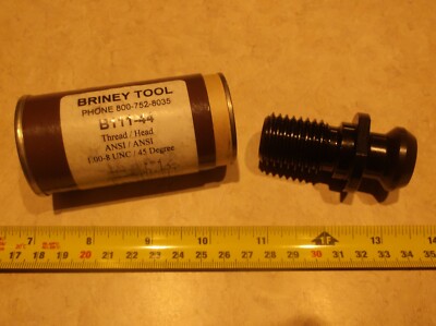 Briney Tool B111-44, CAT50 Standard Retention Knob, 1-8 Thread, 45 deg ...