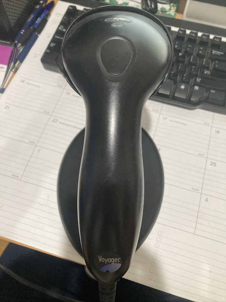 Black Metrologic MS9520 Voyager Serial RS-232 Barcode Scanner with ...