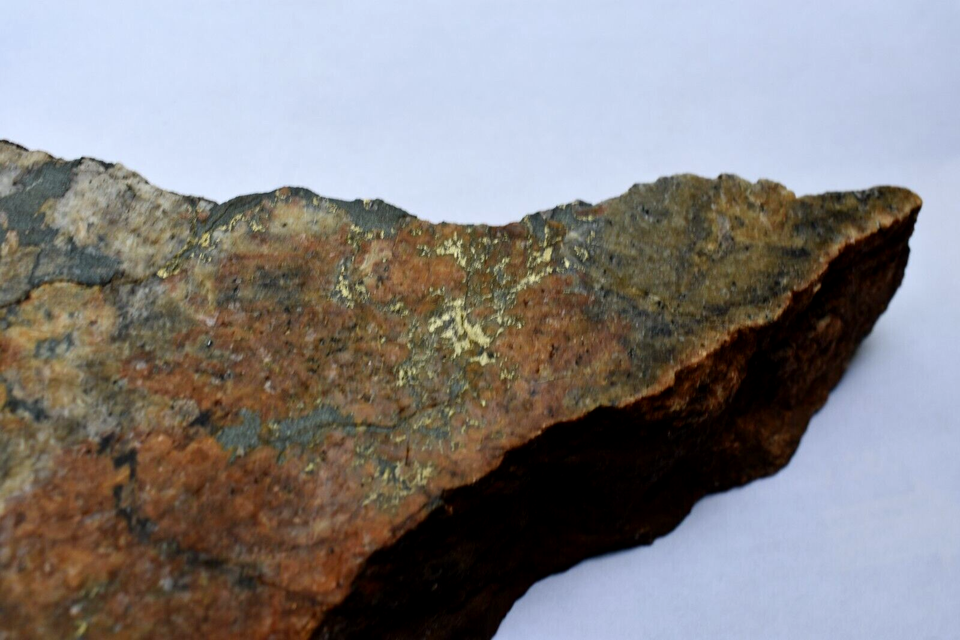 Gold Silver Ore 1800s North Carolina Ore Knob Copper Mine Cut Slab | eBay