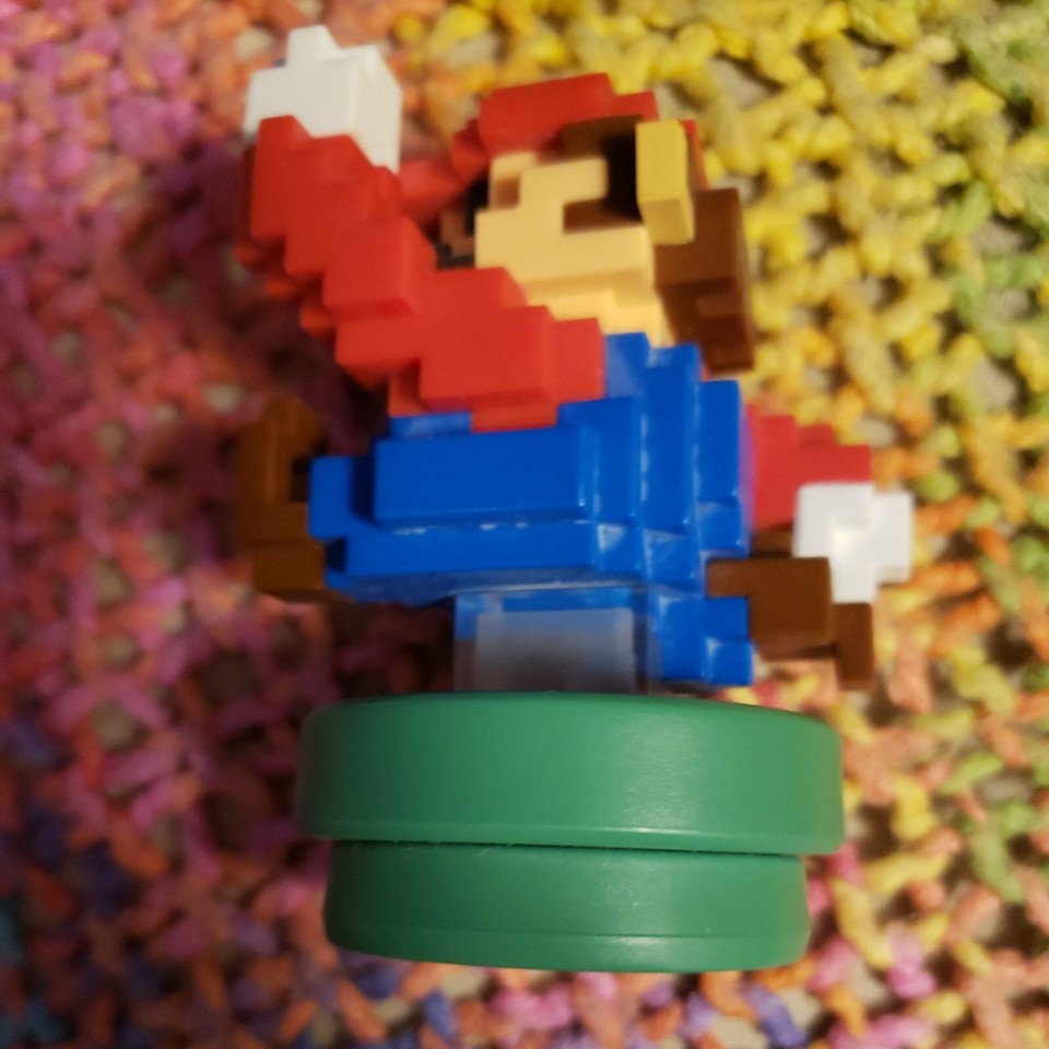 Amiibo Super Mario Bros Modern Color 8 Bit Mario 30th Anniversary Blue ...