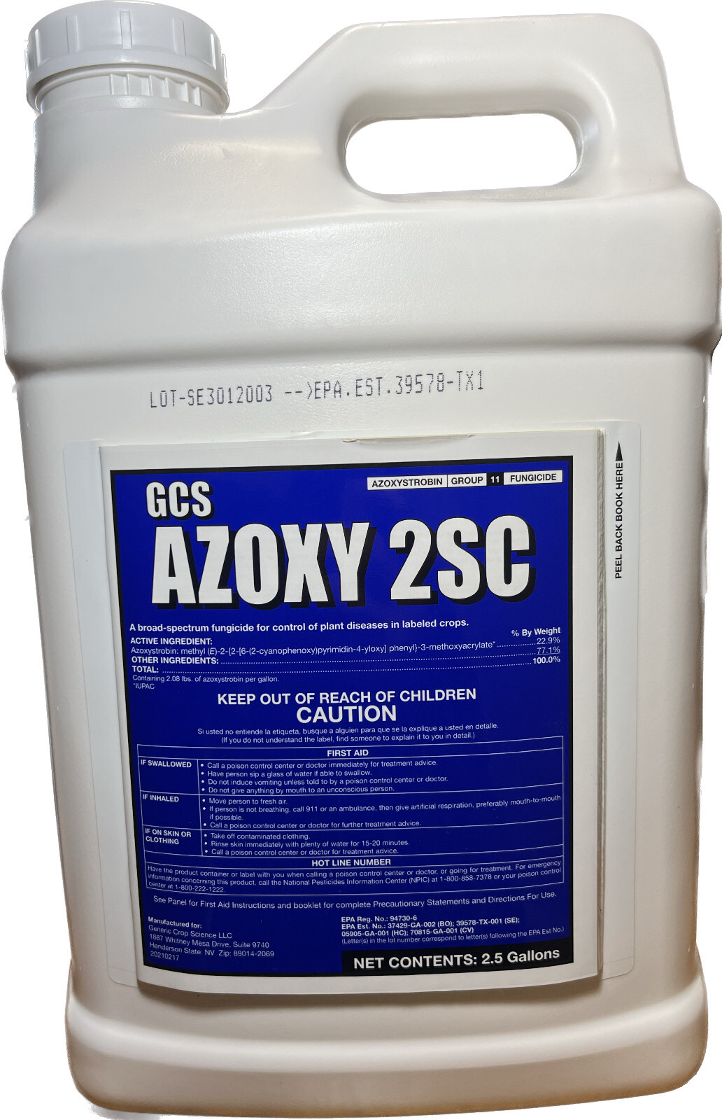 Azoxystrobin 2SC (Azoxy 2SC) Fungicide - 2.5 Gallons | eBay