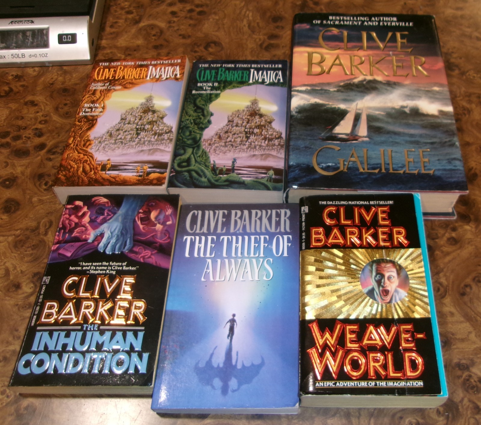 Lot of 6 Clive Barker Books The Thief of Always, The Inhuman Condition+ ...