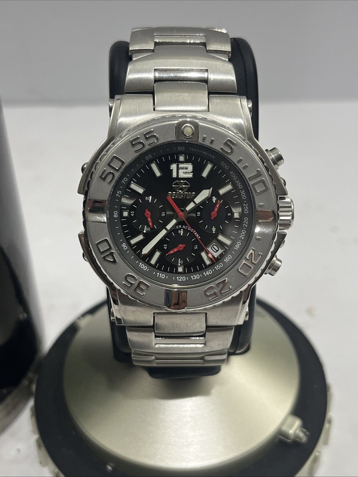 Reactor Critical Mass Chronograph Men Watch 75601 Diver 200M W/ Box ...