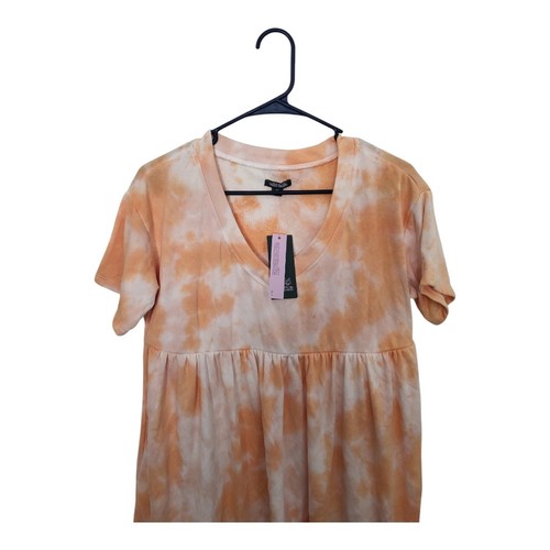 Wild Fable Cover Up Dress Womens XS Orange Terry Cloth Baby doll ...