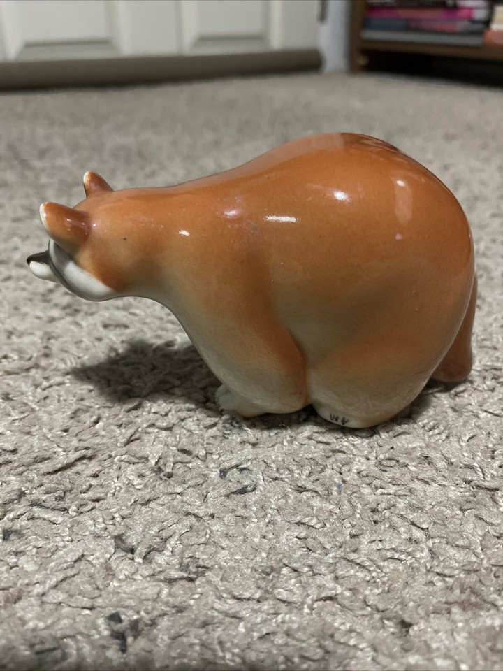 Vintage Lomonosov USSR Russian LFZ Porcelain Racoon Animal Figurine ...