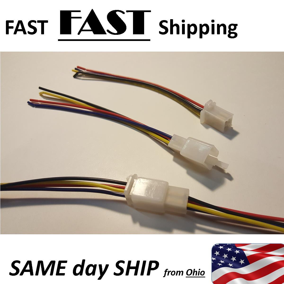 4 Pin Plug Car Terminal Wire Connector Block Socket Male with Female | eBay