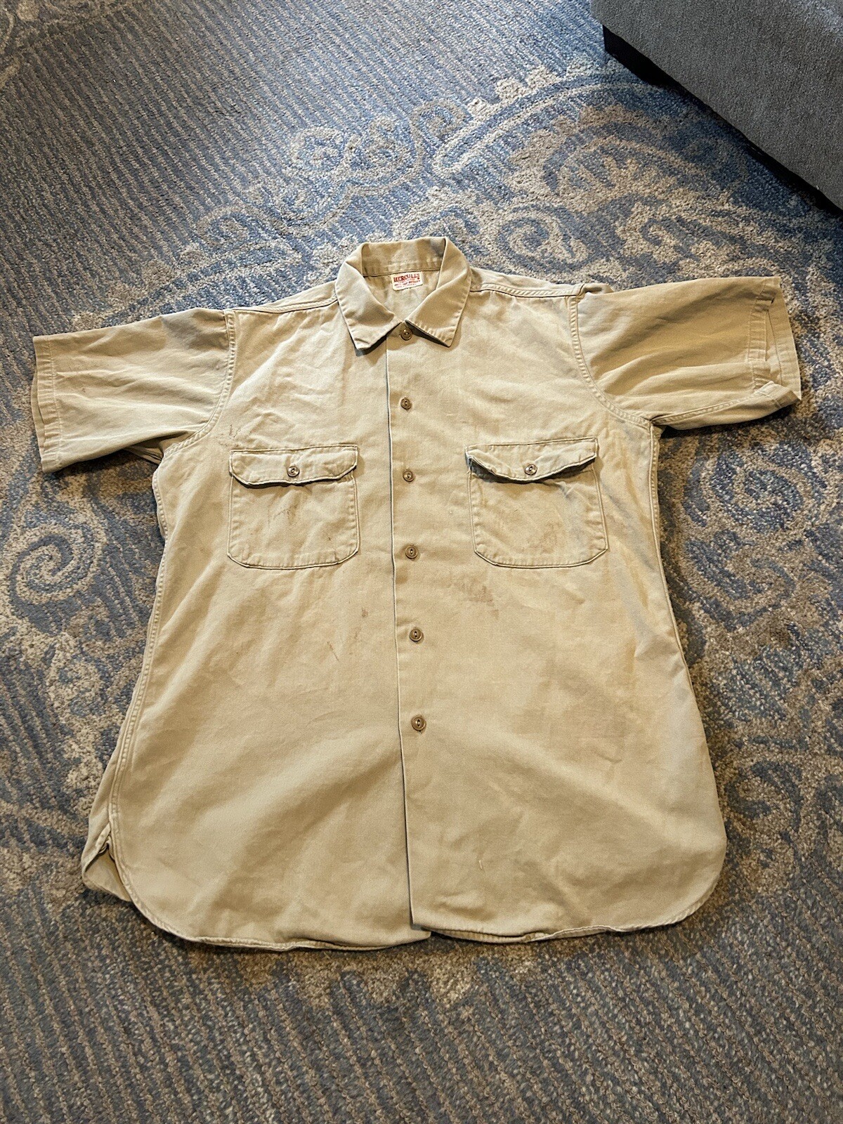 Vintage HERCULES Sanforized Sears Roebuck Button Shir… - Gem