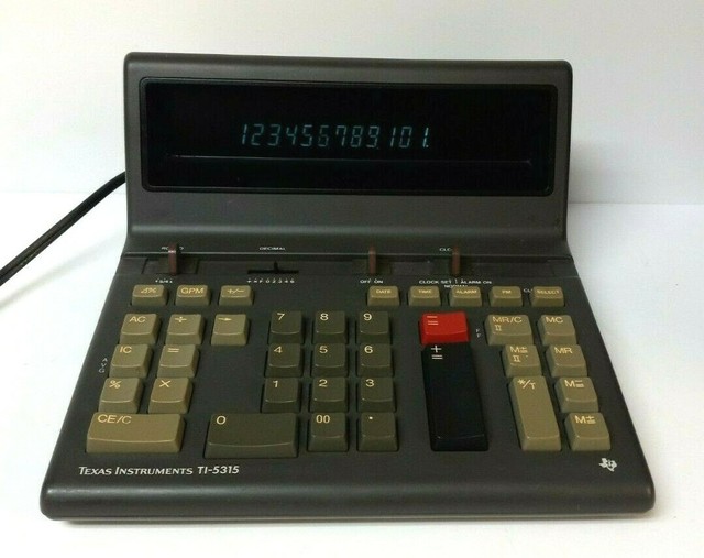 Vintage 80s Texas Instruments Ti-5315 Desktop Calculator Clock Tested ...