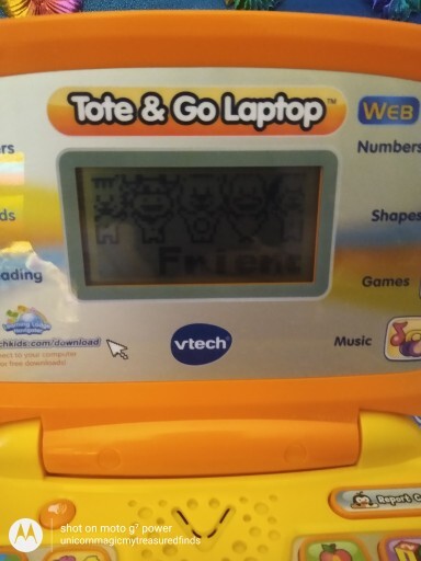 🦄Vtech /Children's Tote & Go {Laptop} Web Orange & Yellow Color ...