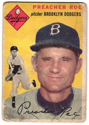 Preacher Roe 1954 Topps MLB Card #14 | eBay