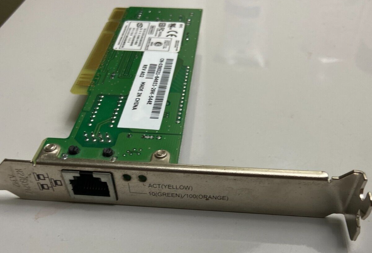 Card Ethernet Network Adapter Dell 10/100 PCI GVC | eBay