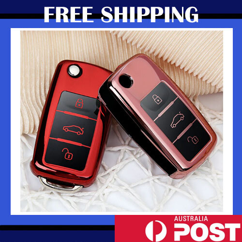 For VW POLO Bora Beetle Tiguan Passat Golf TPU Key Case Fob Remote ...