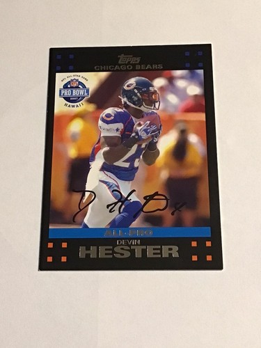 Devin Hester 2007 Topps Card # 420 Chicago Bears | eBay