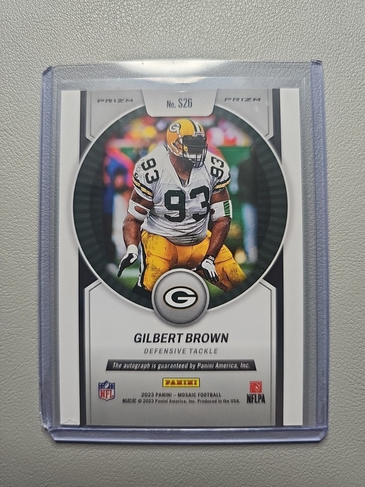 2023 Panini Mosaic Silver Scripts #S26 Gilbert Brown Autograph | eBay