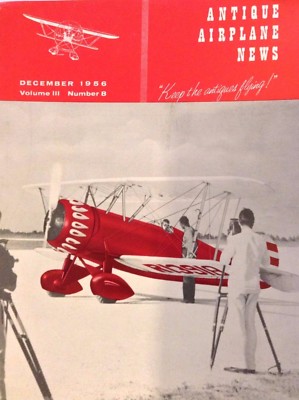 Antique Airplane News Magazine Colonel Joe Mackey December 1956 ...
