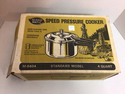 Vintage Mirro Matic 4 Quart Speed Pressure Cooker, M-0404, Polished ...