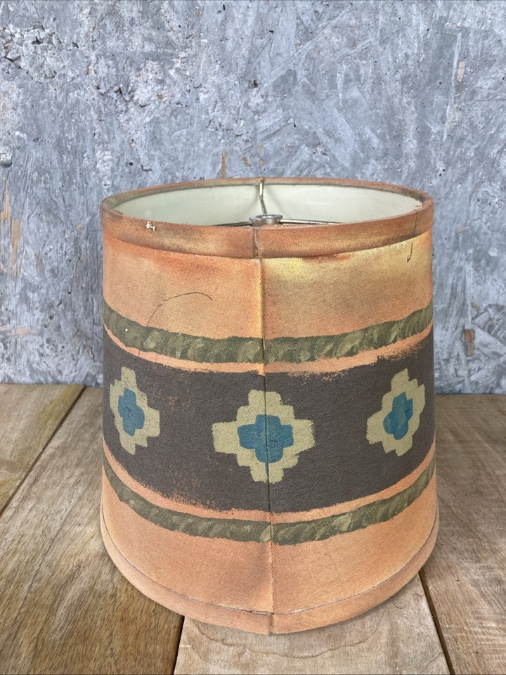 Handpainted Southwest Design Lamp Shade 9” Tall | eBay
