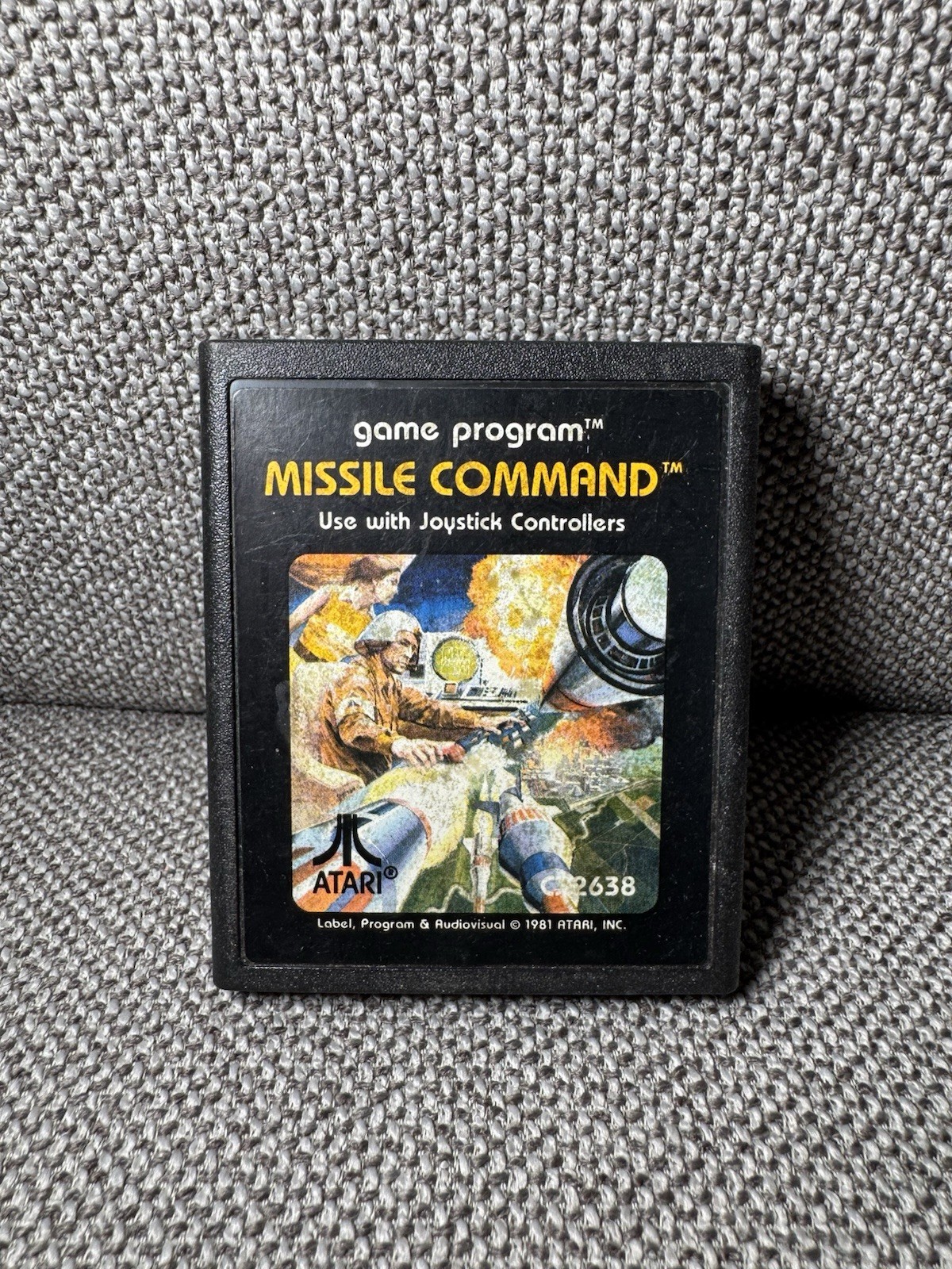 VTG Atari GAME CARTRIDGE Missile Command 1981 video computer arcade ...
