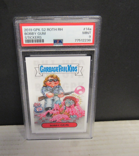 2019 Topps Garbage Pail Kids Horror Sticker Bobby Gum 14a PSA 9 | eBay
