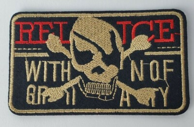 Rectangular Skull Iron on Patch P7 Buy any 2 get 1 free! | eBay