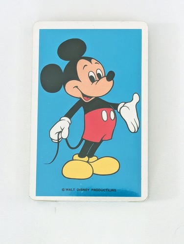 Vintage Walt Disney World Mickey Mouse Playing Cards New-Plastic Case ...
