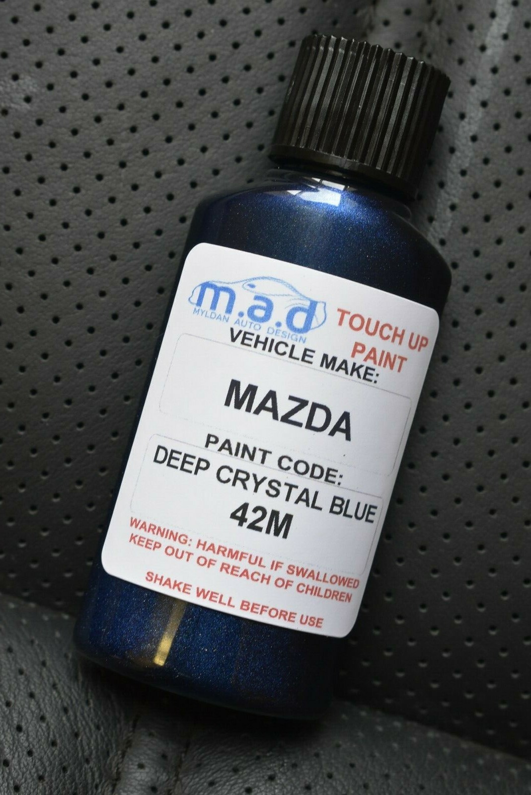 TOUCH UP CAR PAINT 30ML BOTTLE FOR MAZDA DEEP CRYSTAL BLUE 42M CX-5 MX ...